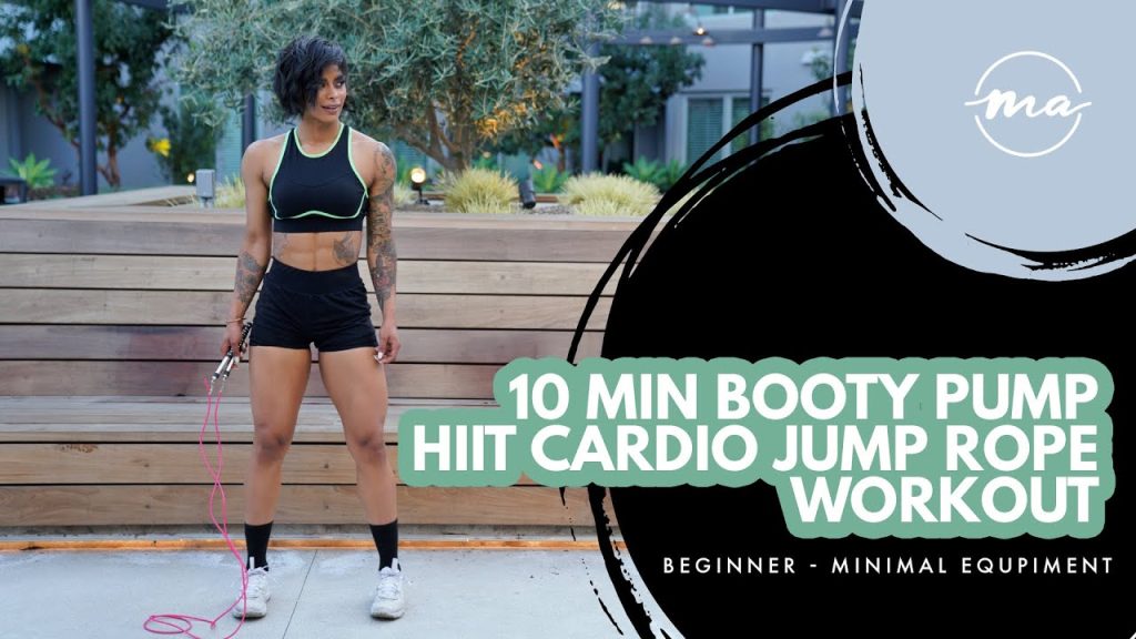 10 MINUTE BOOTY JUMP ROPE CARDIO WORKOUT - target glute max, medius, & minimus - Tru Training